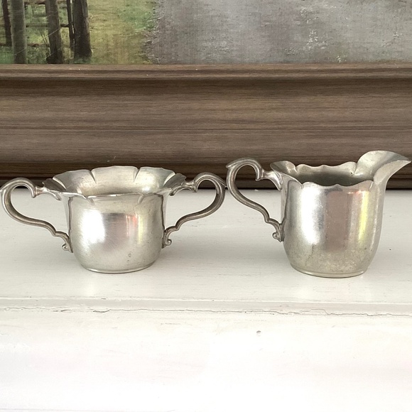 Old Colony Pewter | Dining | Vintage Old Colony Pewter Jbny 452 Sugar ...